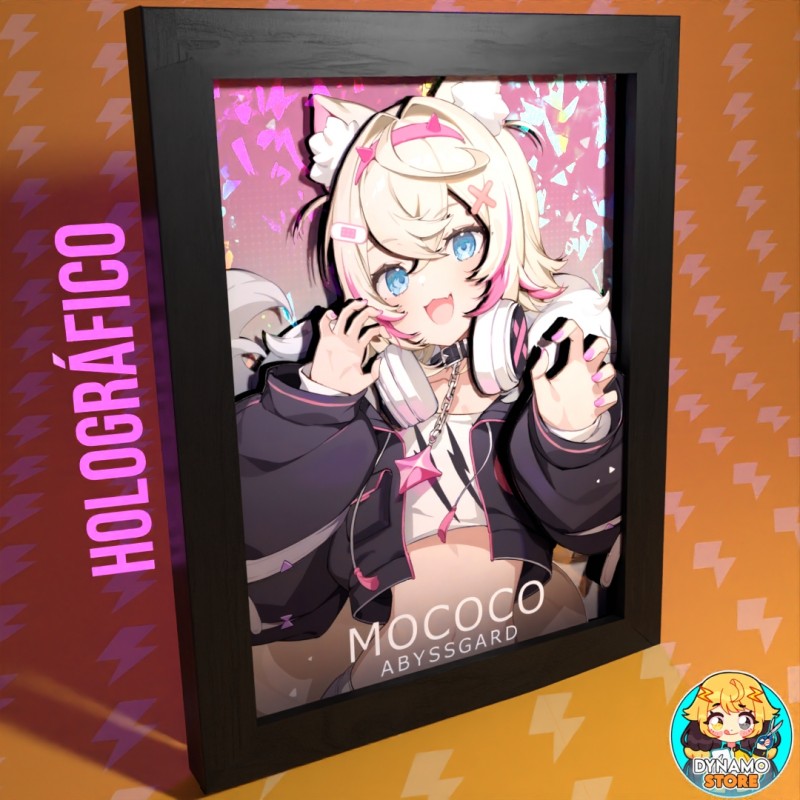 Mococo Abyssgard, Hololive- Cuadro 3D