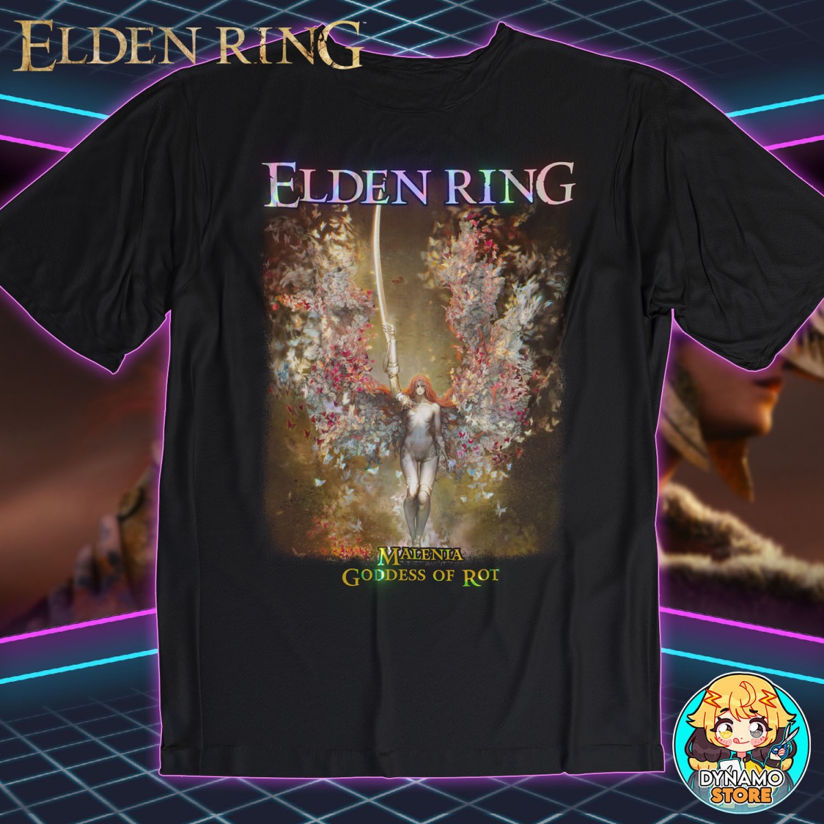 Malenia, Goddess of Rot - Elden Ring - Polera Holográfica