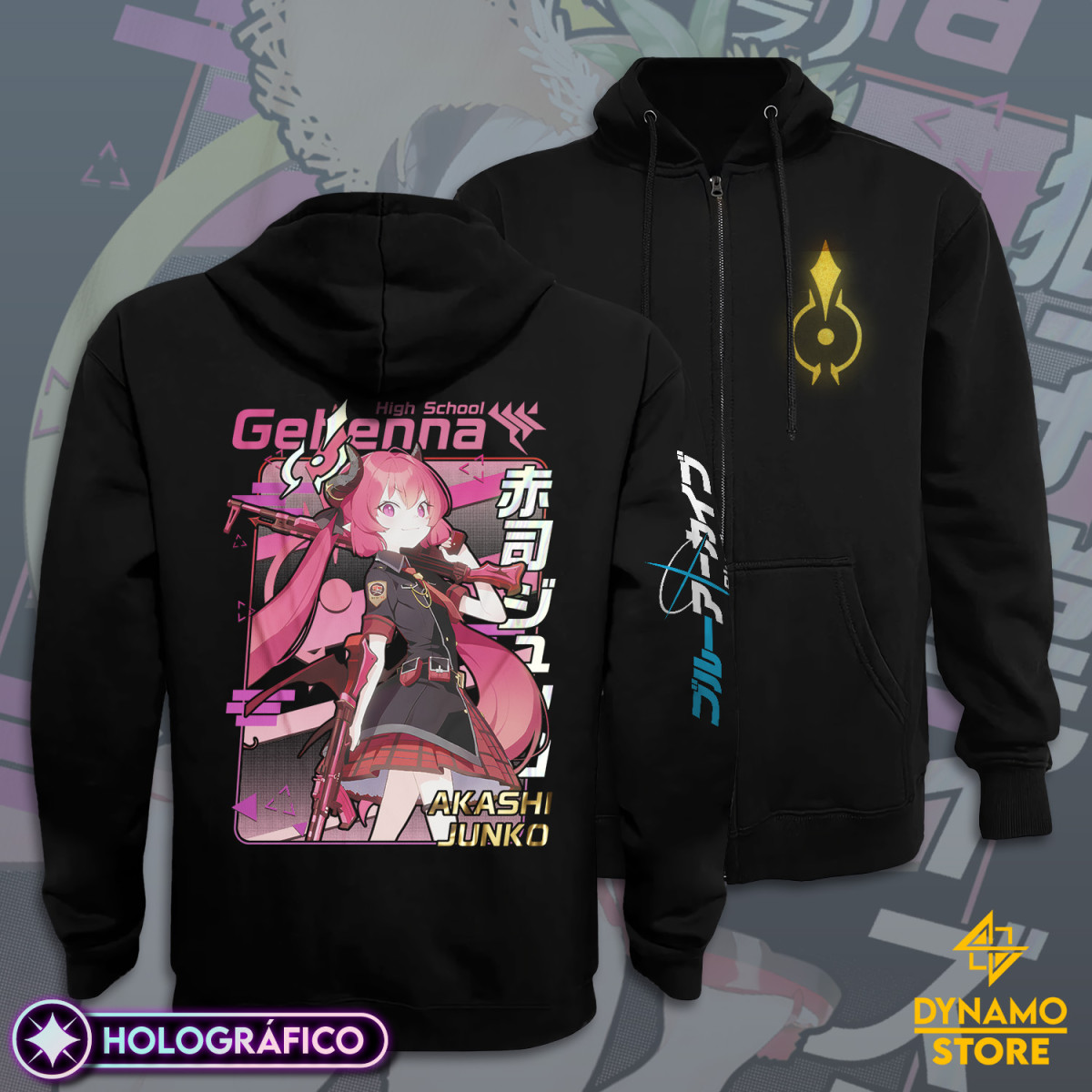 Akashi Junko - Blue Archive - Polerón Holografico